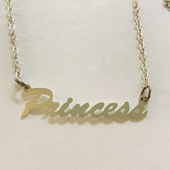 Unbranded | Jewelry | Princess Necklace Sterling Silver Stamped 925 ...